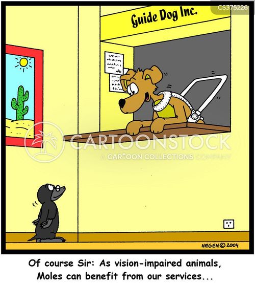Vision Impaired Cartoons and Comics - funny pictures from CartoonStock