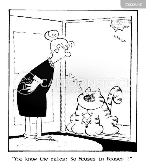 Cat House Rules Cartoons and Comics - funny pictures from CartoonStock