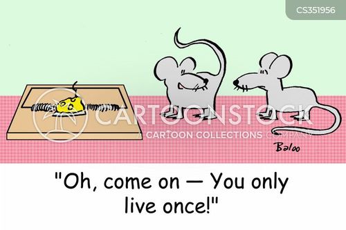 You Only Live Once Cartoons and Comics - funny pictures from CartoonStock