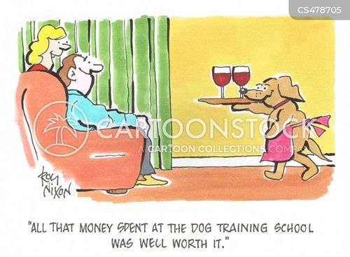 Dog Obedience School Cartoons and Comics - funny pictures from CartoonStock