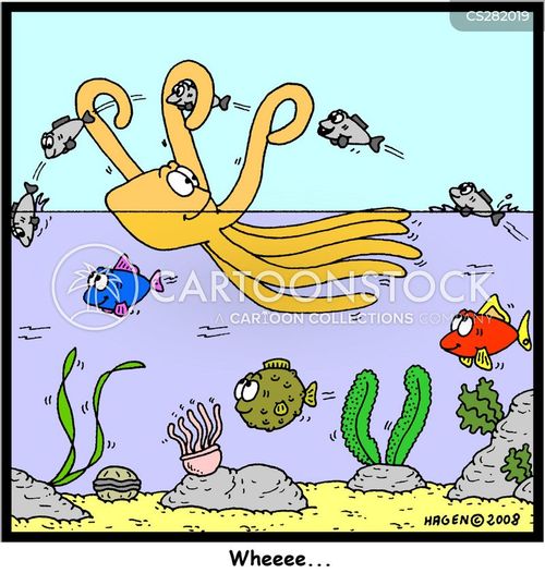 Octopi Cartoons and Comics - funny pictures from CartoonStock