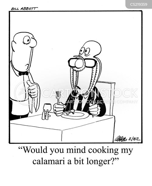 Eating Seafood Cartoons and Comics - funny pictures from CartoonStock