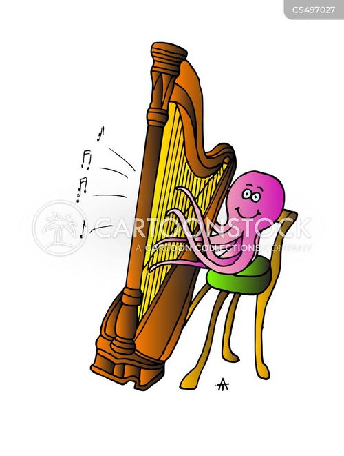 Harp Players Cartoons and Comics - funny pictures from CartoonStock