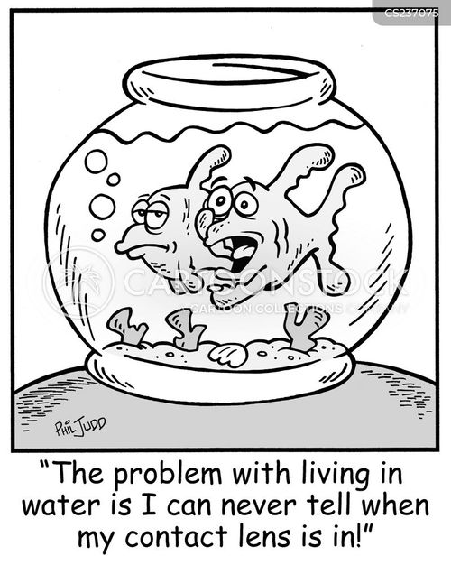 Contact Lens Cartoons and Comics - funny pictures from CartoonStock