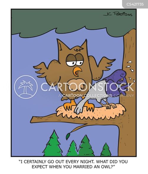 Nocturnal Bird Cartoons and Comics - funny pictures from CartoonStock