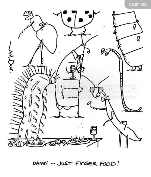 Finger Food Cartoons and Comics - funny pictures from CartoonStock