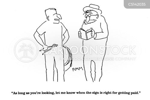 Pay Up Cartoons and Comics - funny pictures from CartoonStock