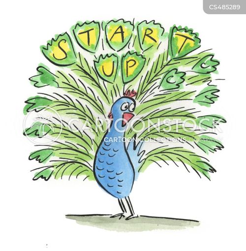 Twelve Peacocks Cartoons and Comics - funny pictures from CartoonStock