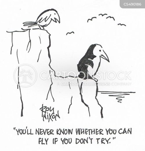 Flightless Ambitions Cartoons and Comics - funny pictures from CartoonStock