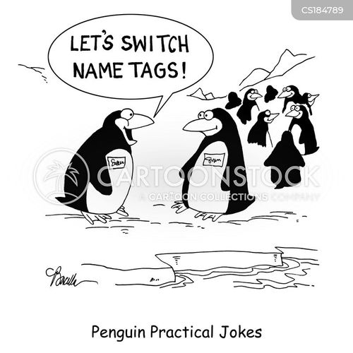 Name Tags Cartoons and Comics - funny pictures from CartoonStock