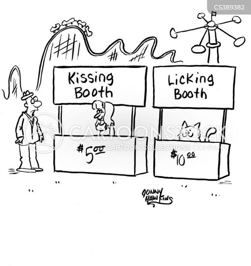 Kissing Booth Cartoons and Comics - funny pictures from CartoonStock