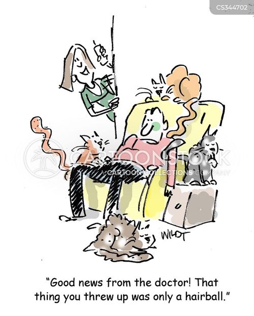 Vomited Hair Cartoons and Comics - funny pictures from CartoonStock