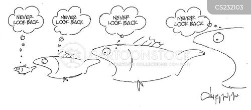 Never Look Back Cartoons and Comics - funny pictures from CartoonStock