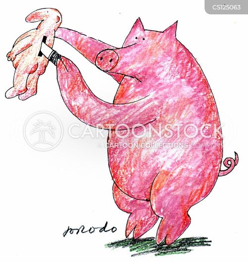 Pig-human Hybrids Cartoons and Comics - funny pictures from CartoonStock