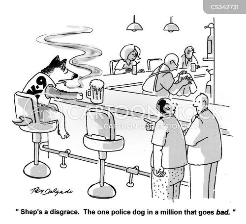 Dog Police Cartoons and Comics - funny pictures from CartoonStock