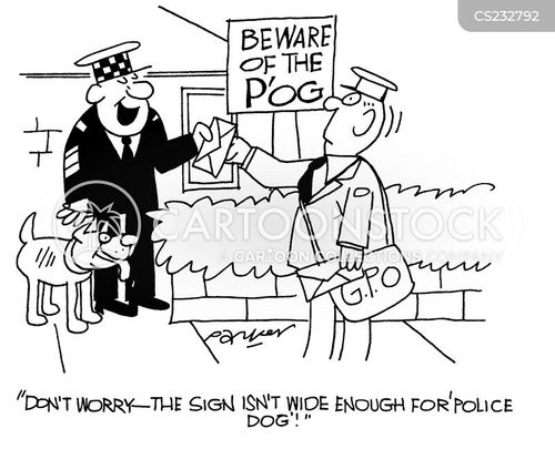 Dog Police Cartoons and Comics - funny pictures from CartoonStock