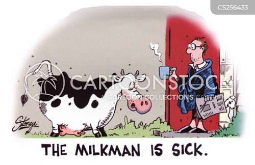 Milkmen Cartoons and Comics - funny pictures from CartoonStock
