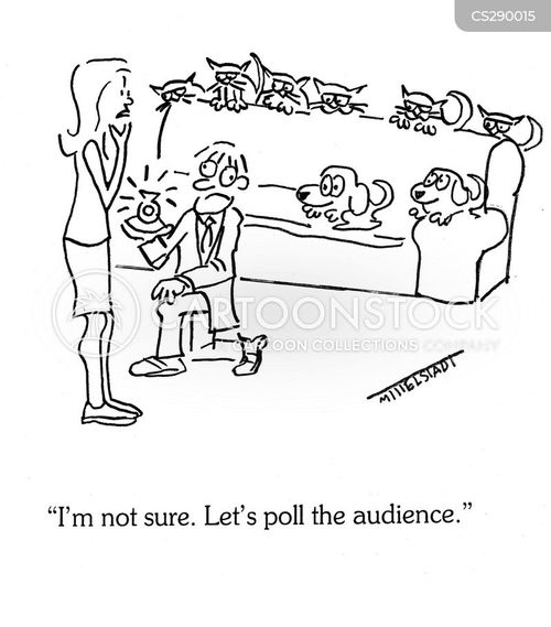 Audience Poll Cartoons and Comics - funny pictures from CartoonStock