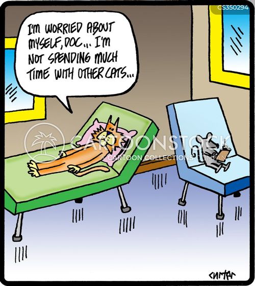 Therapy Cat Cartoons and Comics - funny pictures from CartoonStock