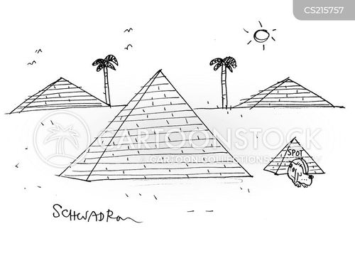 Pyramid Heels Cartoons and Comics - funny pictures from CartoonStock