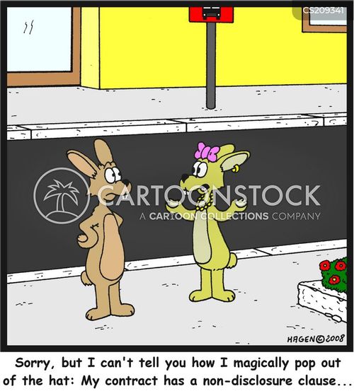 Non-disclosure Cartoons and Comics - funny pictures from CartoonStock