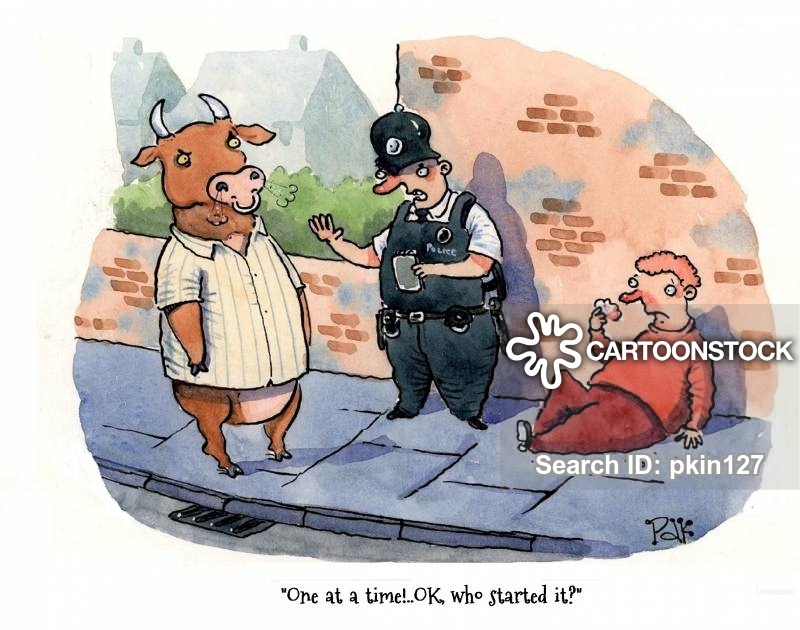 Assault Charge Cartoons and Comics - funny pictures from CartoonStock