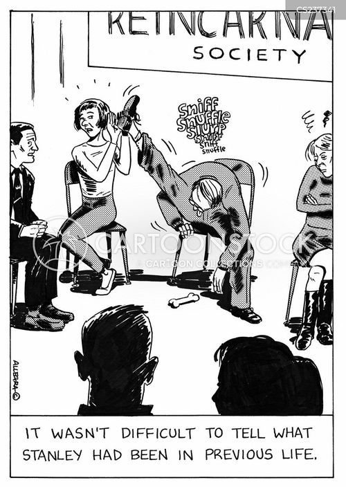 Previous Lives Cartoons and Comics - funny pictures from CartoonStock