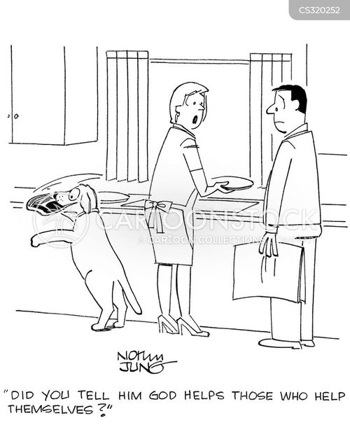 Helping Yourself Cartoons and Comics - funny pictures from CartoonStock