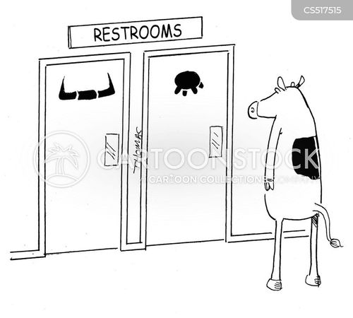 Restroom Cartoons and Comics - funny pictures from CartoonStock