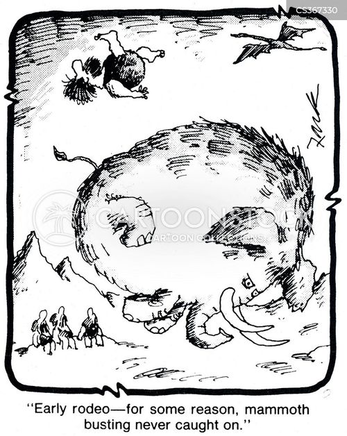 Steer Busting Cartoons and Comics - funny pictures from CartoonStock