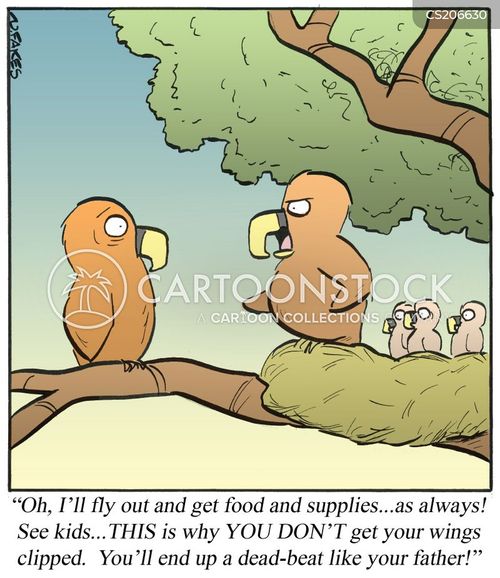 Clipped Wings Cartoons and Comics - funny pictures from CartoonStock