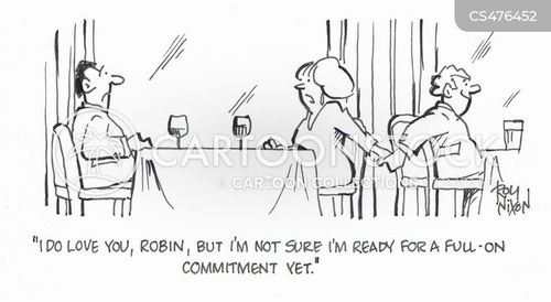 Scared Of Commitment Cartoons and Comics - funny pictures from CartoonStock