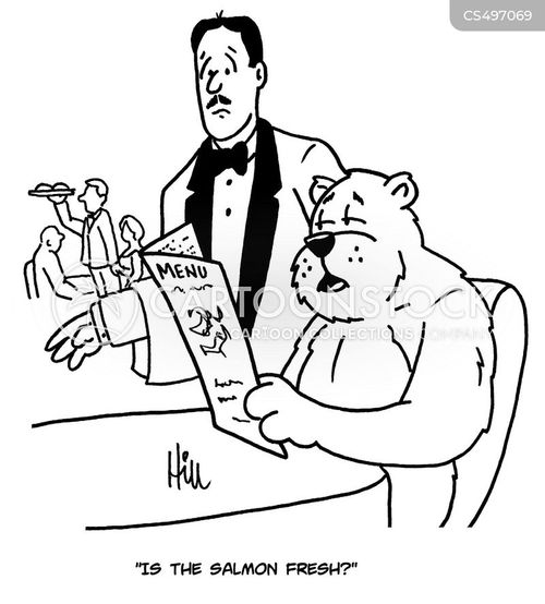 Salmon Run Cartoons and Comics - funny pictures from CartoonStock