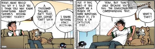 Lie Detector Cartoons and Comics - funny pictures from CartoonStock
