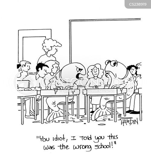 Schooling Behavior Cartoons and Comics - funny pictures from CartoonStock