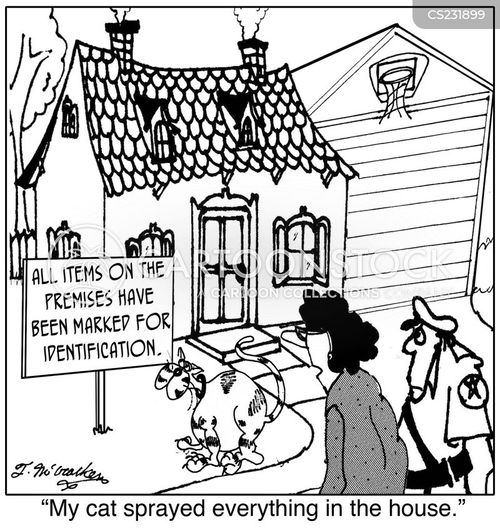 Sprayed Cartoons and Comics - funny pictures from CartoonStock