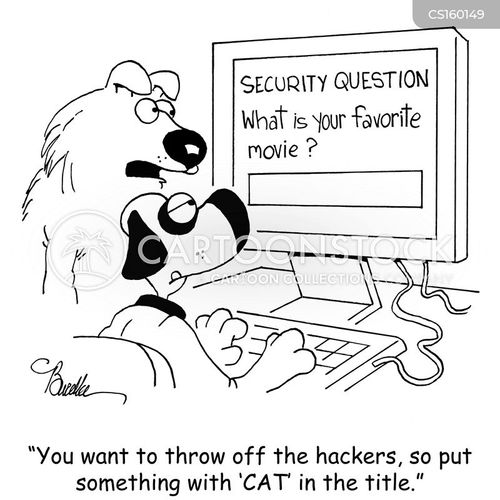 Security Questions Cartoons and Comics - funny pictures from CartoonStock