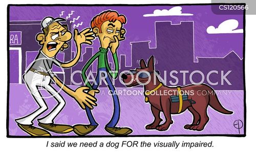 Blind Dog Cartoons and Comics - funny pictures from CartoonStock