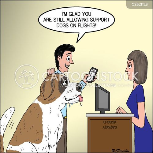Service Dogs Cartoons and Comics - funny pictures from CartoonStock