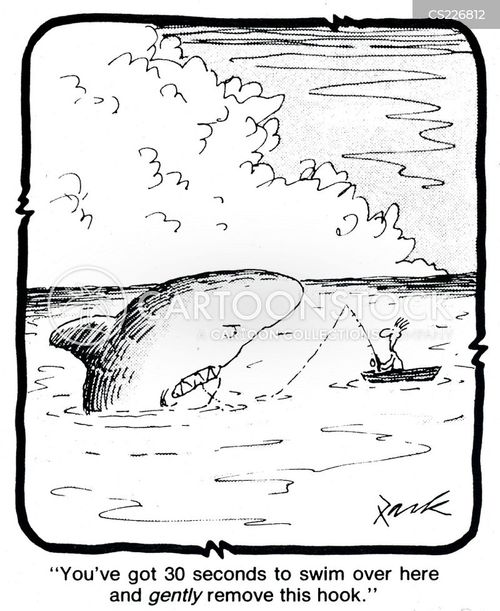 Shark Immobility Cartoons and Comics - funny pictures from CartoonStock