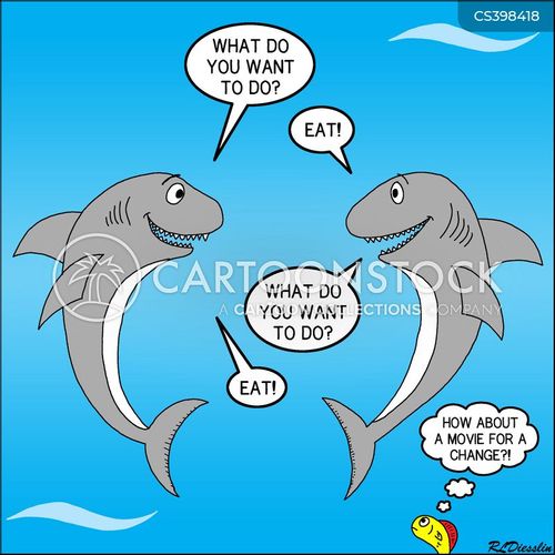 Feeding Frenzy Cartoons and Comics - funny pictures from CartoonStock
