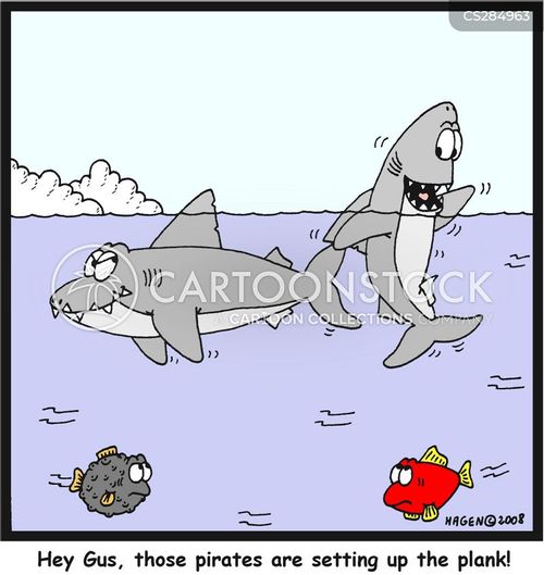 Pirate Plank Cartoons and Comics - funny pictures from CartoonStock