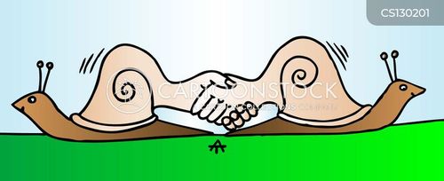 Handshaking Cartoons and Comics - funny pictures from CartoonStock