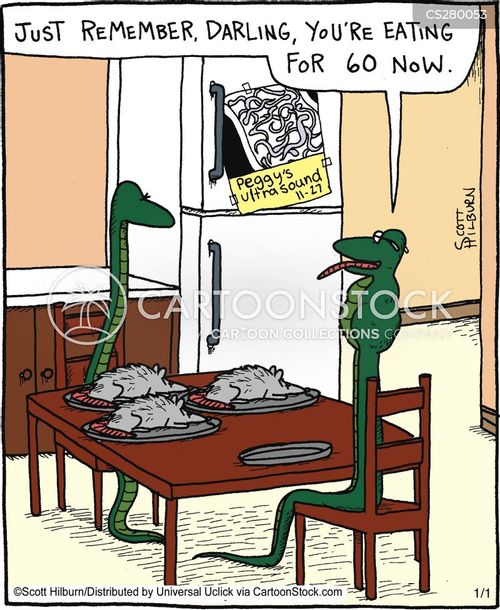 Eating For Two Cartoons and Comics - funny pictures from CartoonStock