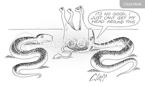 Snake Heads Cartoons and Comics - funny pictures from CartoonStock