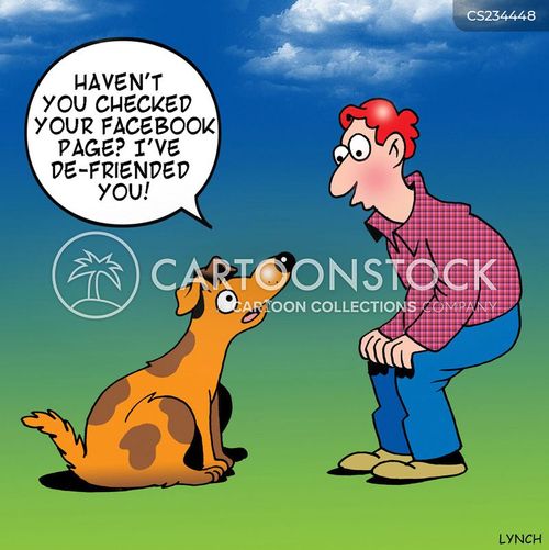 Defriending Cartoons and Comics - funny pictures from CartoonStock