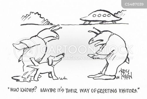 Alien Encounter Cartoons and Comics - funny pictures from CartoonStock