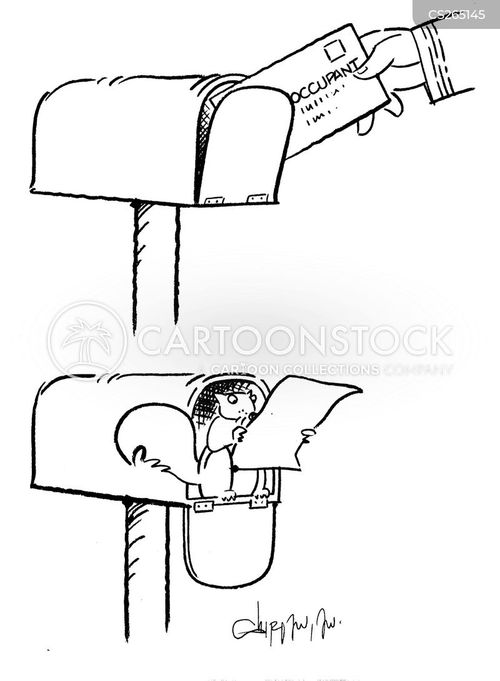 Mailbox Drop Cartoons and Comics - funny pictures from CartoonStock