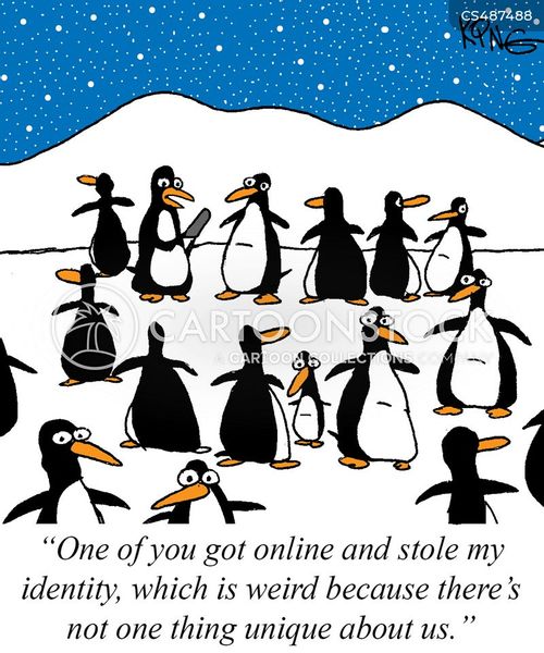 Stolen Identities Cartoons and Comics - funny pictures from CartoonStock