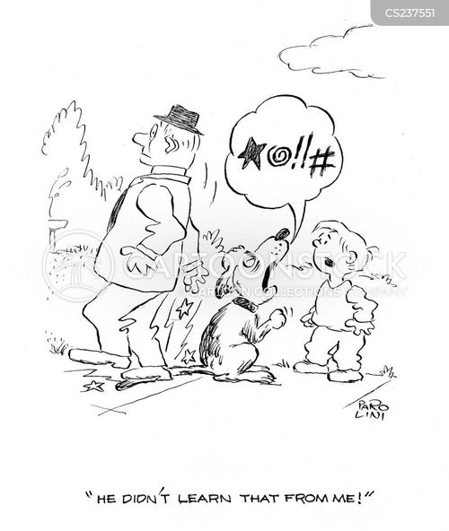 Bad Words Cartoons and Comics - funny pictures from CartoonStock